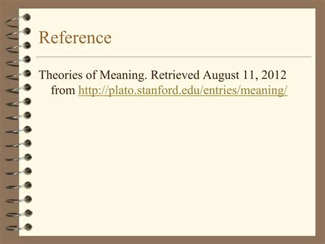 Theories Of Meaning Pptx