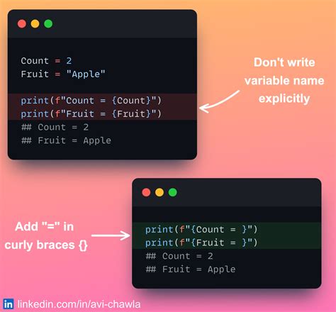 Lesser Known Feature Of F Strings In Python By Avi Chawla
