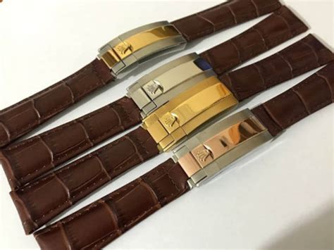 Rolex 20mm Brown Croc Leather Strap Watch Strap Rolex Etsy
