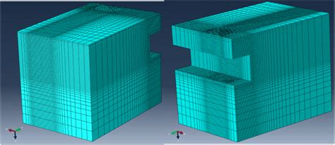 Typical Three Dimensional Finite Element Mesh Used In The Parametric Download Scientific