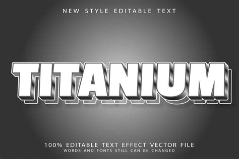 Titanium Editable Text Effect Graphic By 2kalehstudio2 · Creative Fabrica Titanium Editable Text Effect Graphic By 2kalehstudio2 · Creative Fabrica