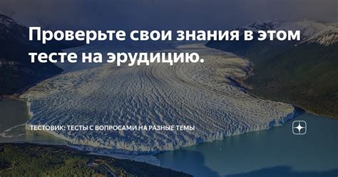 Проверьте свои знания в этом тесте на эрудицию Тестовик тесты с вопросами на разные темы Дзен