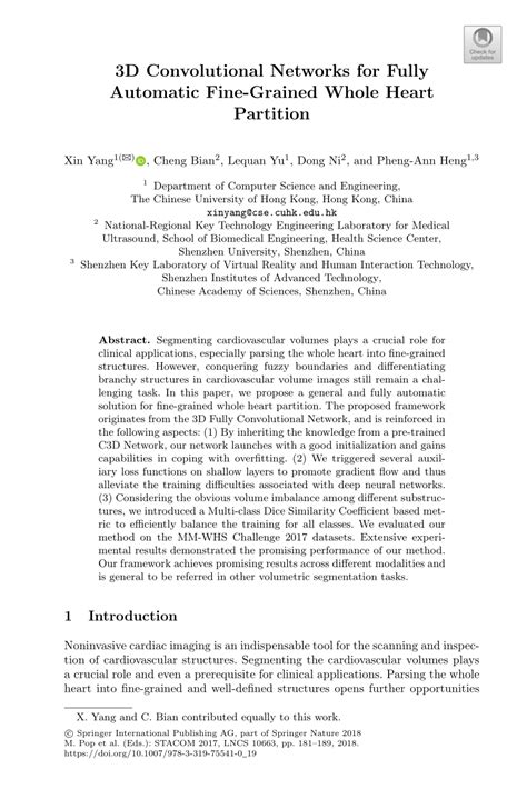 Pdf 3d Convolutional Networks For Fully Automatic Fine Grained Whole