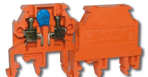 Terminal Block With Varistor Rsa 4 Av 24v Elektrobecov Cz