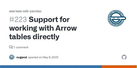 I Agree That Arrow Tables Are Great But We Decided To Keep The Library