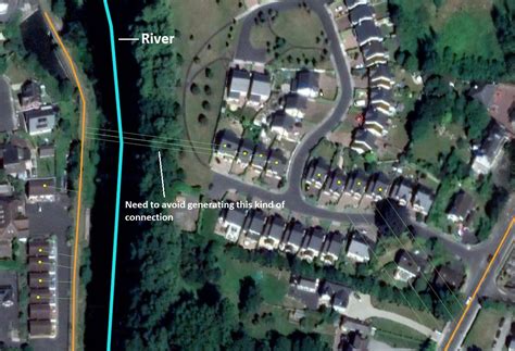 Proximity Finding Shortest Line Between Feature Tool With Barrier