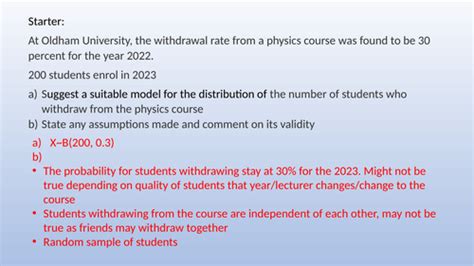 A Level Statistics Poisson Distribution Teaching Resources