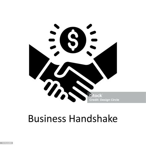 비즈니스 핸드셰이크 벡터 솔리드 아이콘 디자인 그림입니다 흰색 배경에 비즈니스 및 금융 기호 Eps 10 파일 경영자에 대한 스톡 벡터 아트 및 기타 이미지 Istock