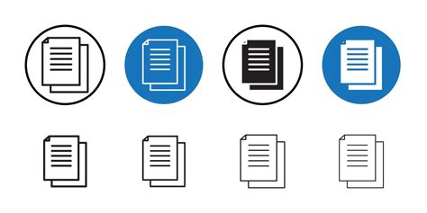 Document Icon Thin Line Art Collection 50570930 Vector Art At Vecteezy