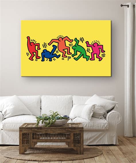 Keith Haring Dancing People Canvas Keith Haring Dancer Dancing People Canvas Art Keith Haring