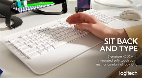 Logitech Signature K Wireless Bluetooth Keyboard With Integrated Palm Rest Logitech Bolt