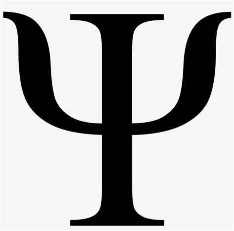 Logo De Psicología Clásico En Negro Psi Symbol Png Image