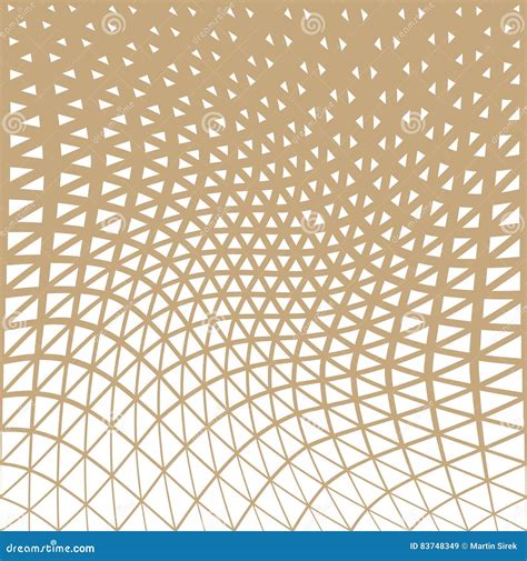 Abstract Gold Geometric Triangle Design Halftone Pattern Stock Vector Illustration Of