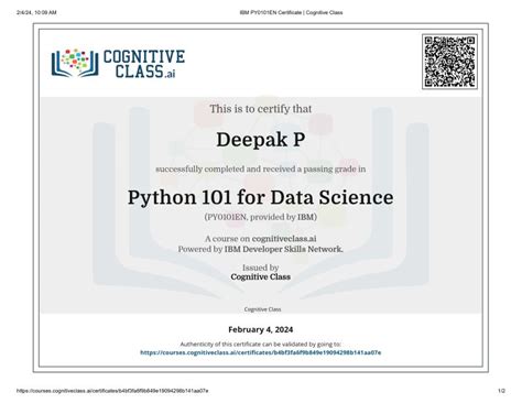 Deepak P On Linkedin I Successfully Completed And Received A Grade In