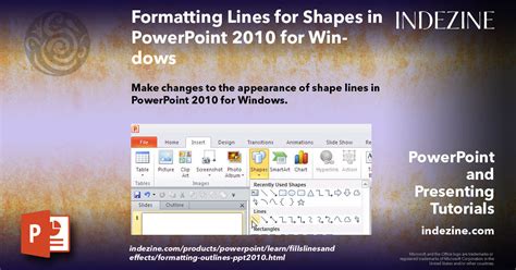 Formatting Lines For Shapes In Powerpoint 2010 For Windows