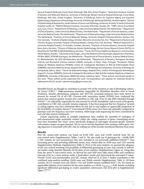 Solution Recurrent Coding Sequence Variation Explains Only A Small
