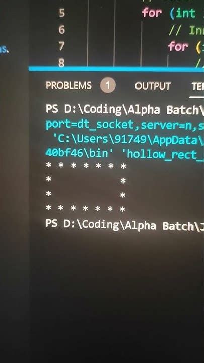 hollow rectangle pattern java learn to code apna college alpha batch youtube