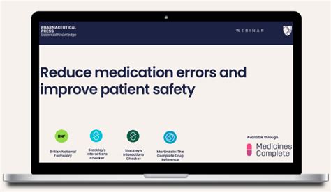 Reduce Medication Errors And Improve Patient Safety Pharmaceutical Press