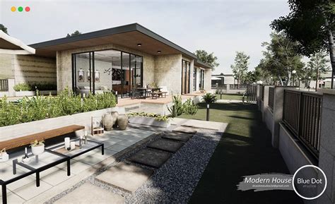 Unity场景 现代邻里住宅 Modern Neighborhood House Blue Dot Studioscgalpha Unity场景 现代邻里住宅 Modern Neighborhood House Blue Dot Studioscgalpha