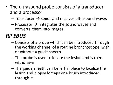 Endobronchial Ultrasound Ebus By Dr Aditya Pptx