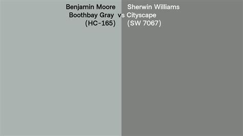 Benjamin Moore Boothbay Gray Hc 165 Vs Sherwin Williams Cityscape Sw