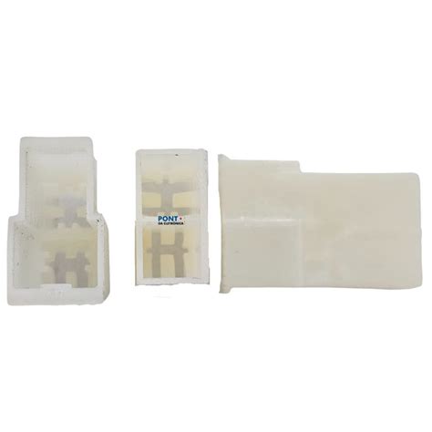 Conector 2 Vias Para Terminal Fêmea Ponto Da Eletrônica