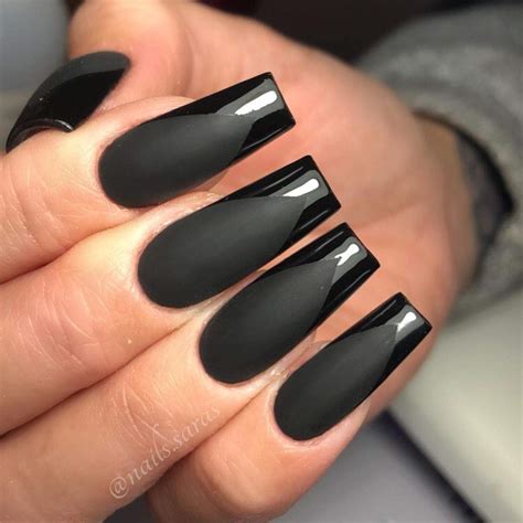 Black And White Acrylic Nail Designs Tumblr