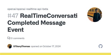realtimeconversationclass[conversation item created] completed message event · issue 47