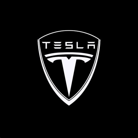 Tesla Emblem Rot Türbeleuchtung Turbeleuchtung