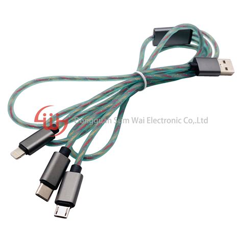 Silicone USB Type C Micro Lightning Data Cable USB Cable And Data Cable Price