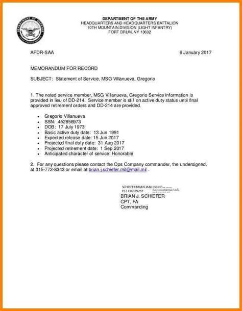 Statement Of Service Template Terrific Templates