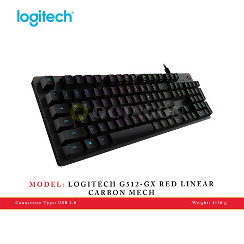 Logitech G512 Gx Red Linear Carbon Mech Octagon Computer Superstore