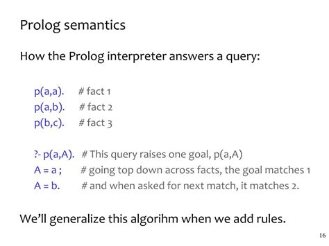 Ppt Lecture 6 Logic Programming Rule Based Programming With Prolog