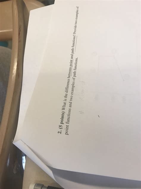 Solved What Is The Difference Between Point And Path Chegg Com