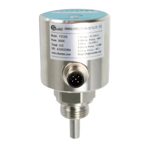 Lcd Digital Explicit Flow 4 20ma Pnp Npn M12 Thermal Flow Switch For