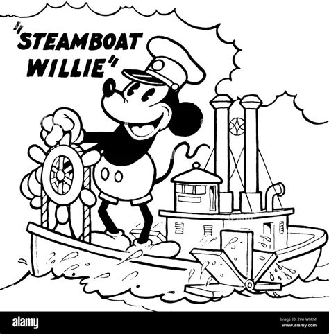 Steamboat Willie Crop Of An Original Poster To The 1928 Cartoon