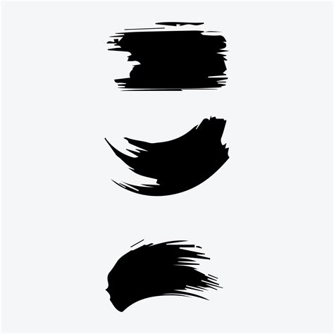 Balck Brush Stroke Ink Splatter And Artistic Design Elements Dirty Watercolor Texture Box