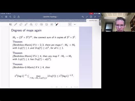 Free Video Lipschitz Constant And Degree Of Mappings In Riemannian Manifolds From Institut Des