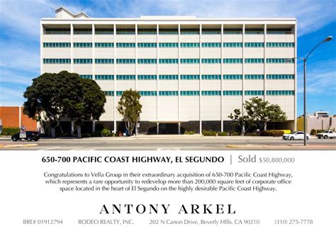 Boeing Office Near Lax Sells For 50m Antony Arkel