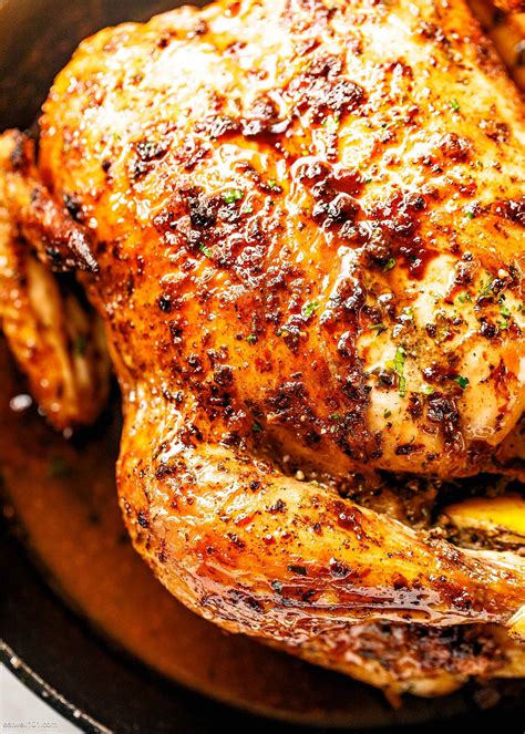 Roasted Chicken With Garlic Herb Butter Roast Chicken Recipes Best Roast Chicken Recipe