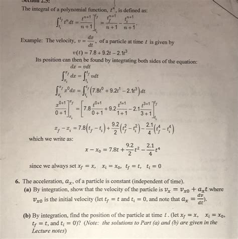 Solved The Integral Of A Polynomial Function T N Is Chegg