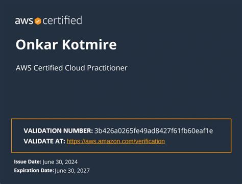 Onkar Kotmire On Linkedin Awscertified Cloudpractitioner Cloudcomputing Aws Professionalgrowth