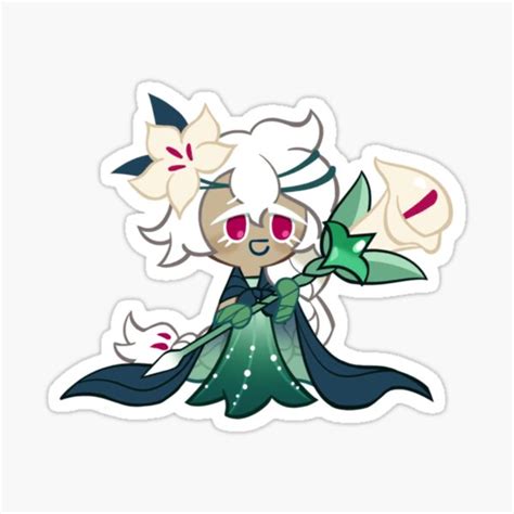 White Lily Cookie Is Happy D Sticker By Spiltmilk0 Redbubble White Lily Cookie Is Happy D Sticker By Spiltmilk0 Redbubble