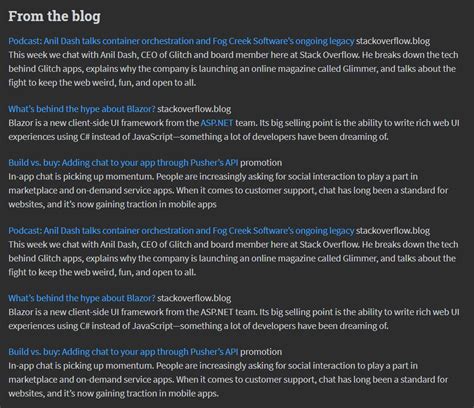 The Overflow S Latest Blog Content Is Duplicated Meta Stack Exchange