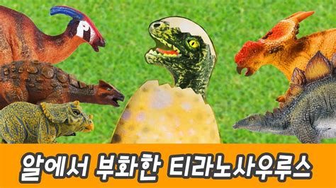 알에서 부화한 티라노사우루스 이야기 어린이 동화 공룡만화 공룡알 부화 공룡 이름 맞추기 컬렉타 75화ㅣ꼬꼬스토이 Youtube