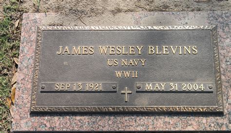 James Wesley Blevins 1921 2004 Find A Grave Memorial