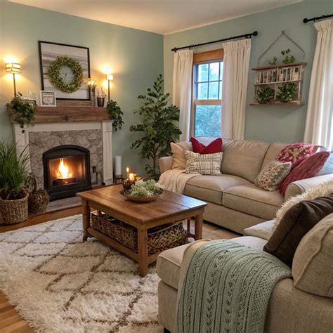 Cozy Front Room Comfy Country Living Room Living Room Layout With