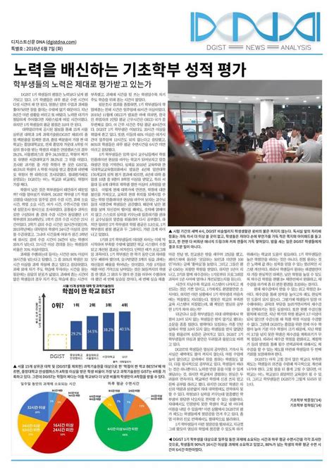 지면보기 디지스트신문 Dna 특별호 20160607