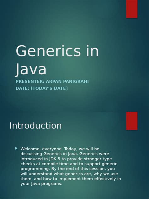 Java Generics For Developers Pdf Computer Programming Software