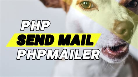 phpmailer tutorial sendmail in php youtube